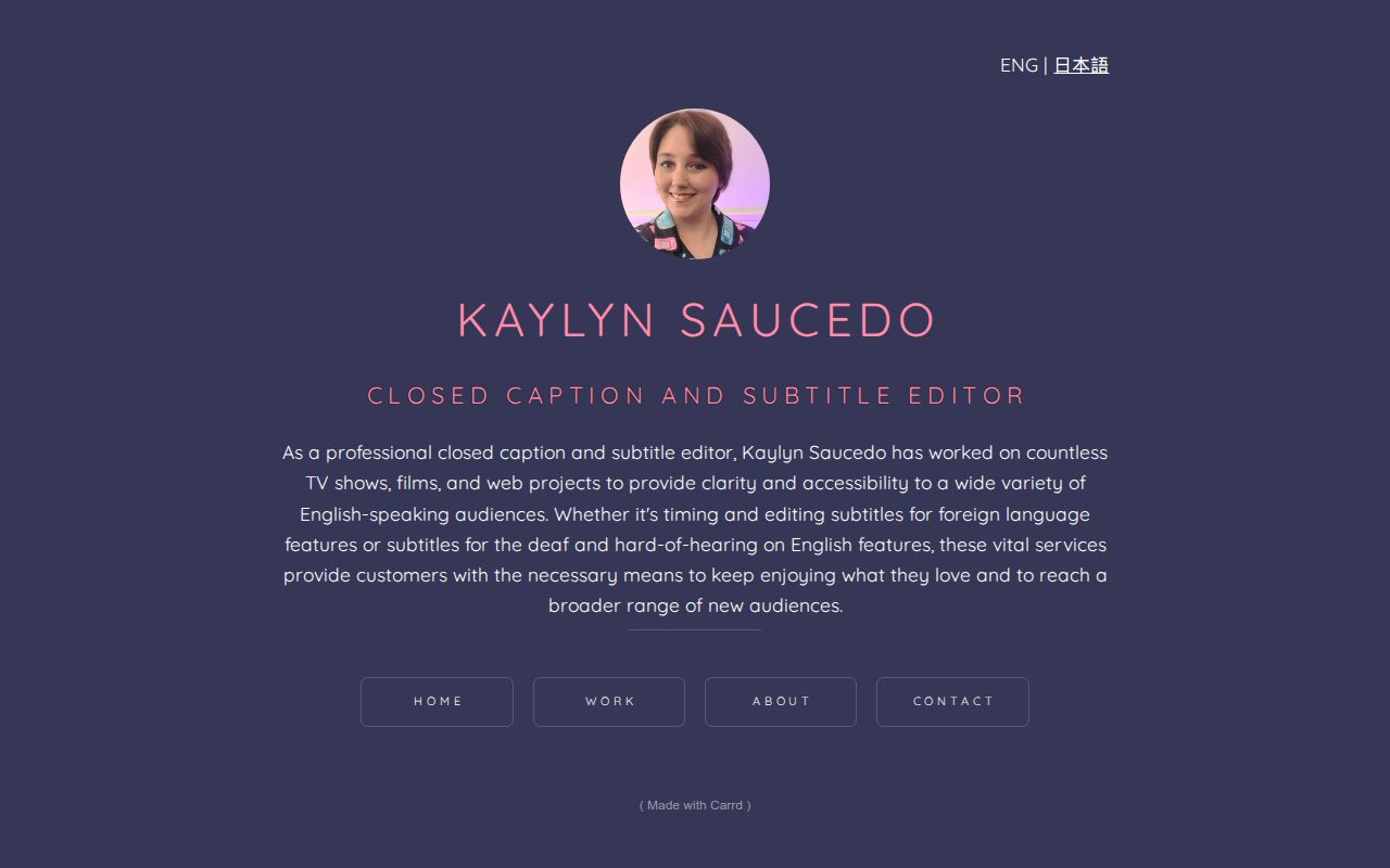 Kaylyn Saucedo - Closed Caption and Subtitle Editor